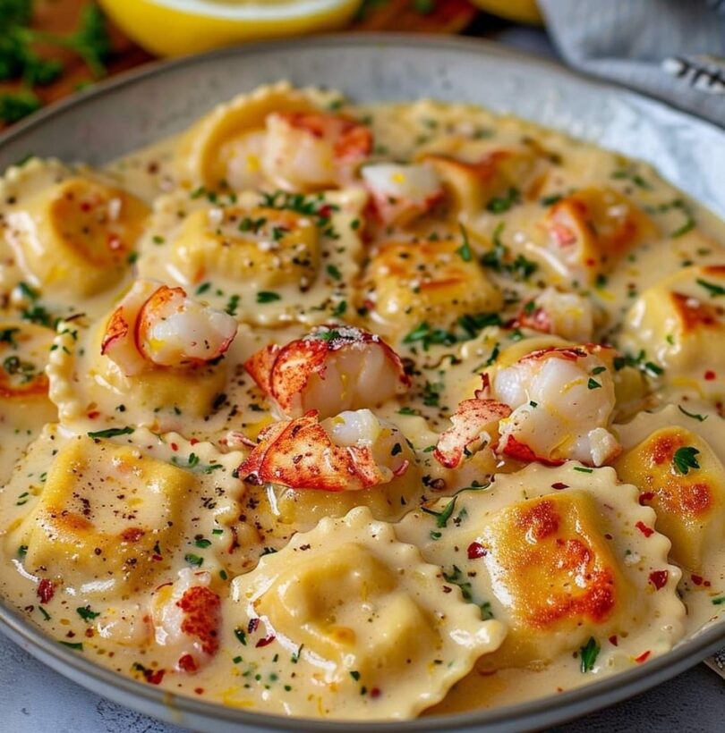 Lobster Ravioli in a Zesty Lemon Butter Sauce – Brekcel Recipe